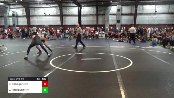 120 lbs Consi Of 16 #2 - Keegan Bollinger, Unattached vs Jarrett ...