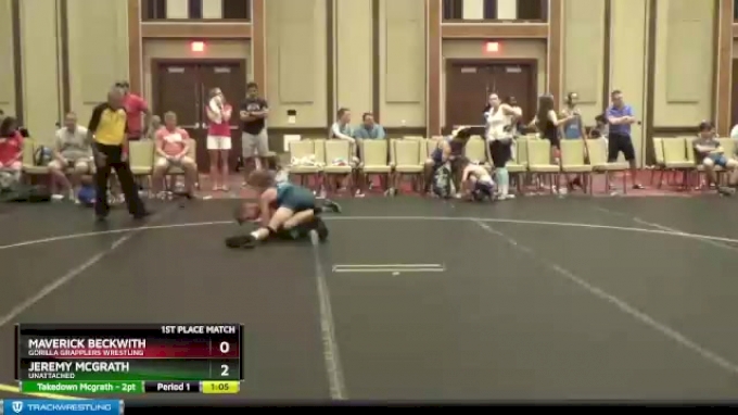 101 lbs 1st Place Match - Jeremy Mcgrath, Unattached vs Maverick ...