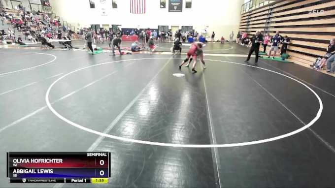 155 lbs Semifinal - Olivia Hofrichter, WI vs Abbigail Lewis, SD