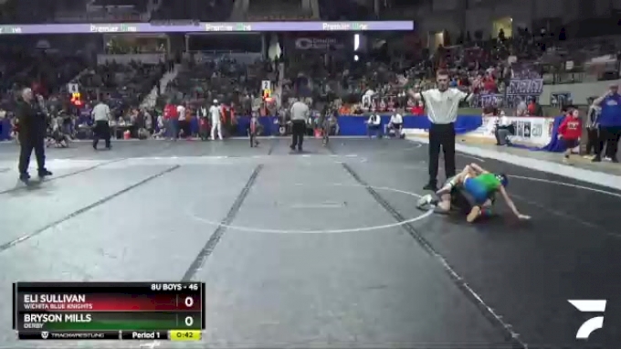 46 lbs Cons. Semi - Eli Sullivan, Wichita Blue Knights vs Bryson Mills ...