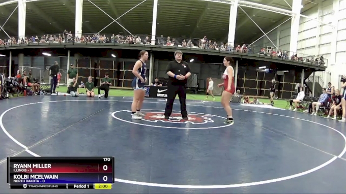 170 lbs Round 2 (6 Team) - Ryann Miller, Illinois vs Kolbi McElwain ...