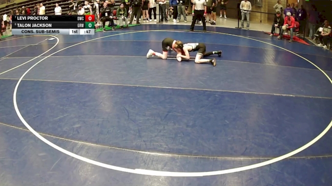 75 lbs Cons. Sub-semis - Levi Proctor, Delta Wrestling Club vs Talon ...