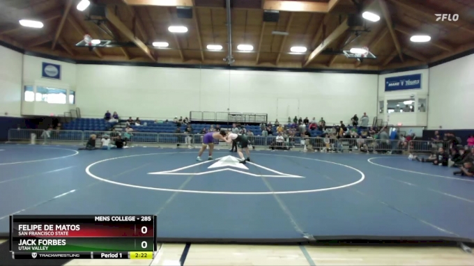 285 lbs 1st Place Match - Felipe De Matos, San Francisco State vs Jack ...