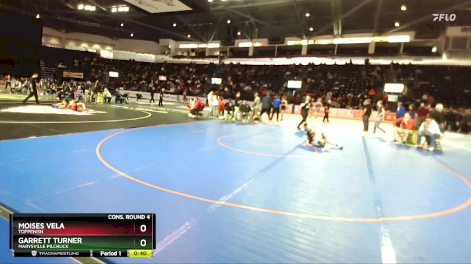 120 lbs Cons. Round 4 - Garrett Turner, Marysville Pilchuck vs Moises ...