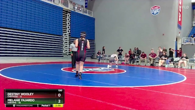 130 lbs Round 1 (16 Team) - Melanie Fajardo, Osborne vs Destiny Wooley ...