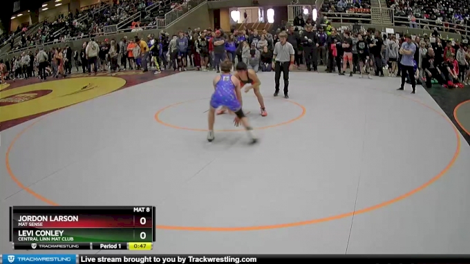 119 lbs Cons. Round 2 - Levi Conley, Central Linn Mat Club vs Jordon ...