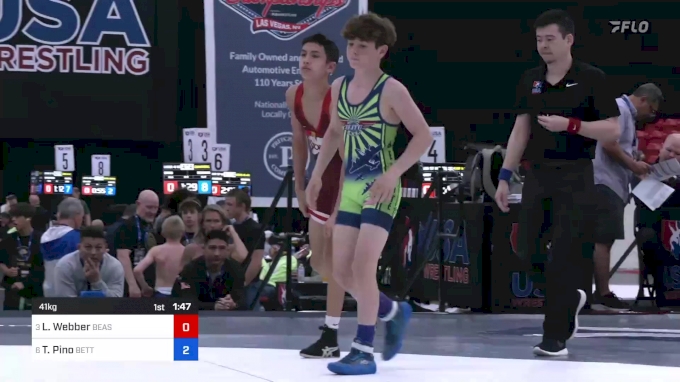 41 kg Quarters - Loc Webber, Beast Mode Wrestling vs Tristan Pino ...