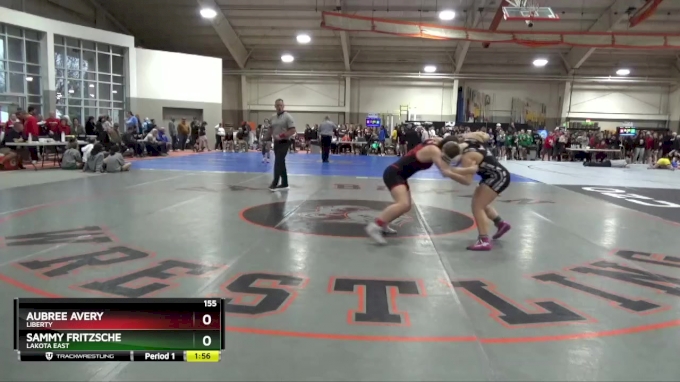 155 lbs Champ. Round 2 - Sammy Fritzsche, Lakota East vs Aubree Avery ...