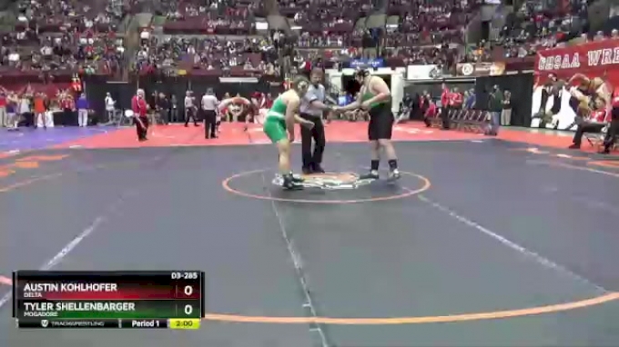 D3-285 lbs Champ. Round 1 - Austin Kohlhofer, Delta vs Tyler ...