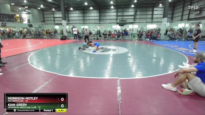 80 lbs Round 3 (6 Team) - Morrison Motley, FCA WRESTLING vs Kian Green ...