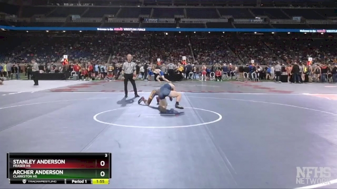 D1-120 lbs Champ. Round 1 - Archer Anderson, Clarkston HS vs Stanley ...