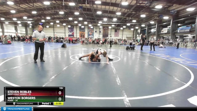 115 lbs Rd# 9- 2:15pm Saturday Final Pool - Weston Borgers, POWA vs ...