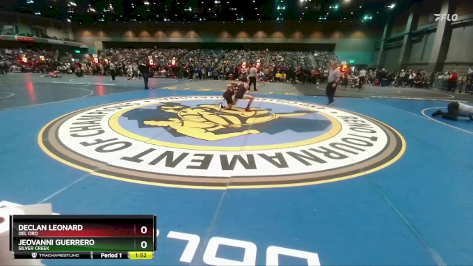 113 lbs Champ. Round 2 - Declan Leonard, Del Oro vs Jeovanni Guerrero ...