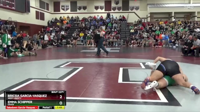 235 lbs Cons. Round 3 - Bricsia Garcia-Vasquez, West Liberty vs Emma ...