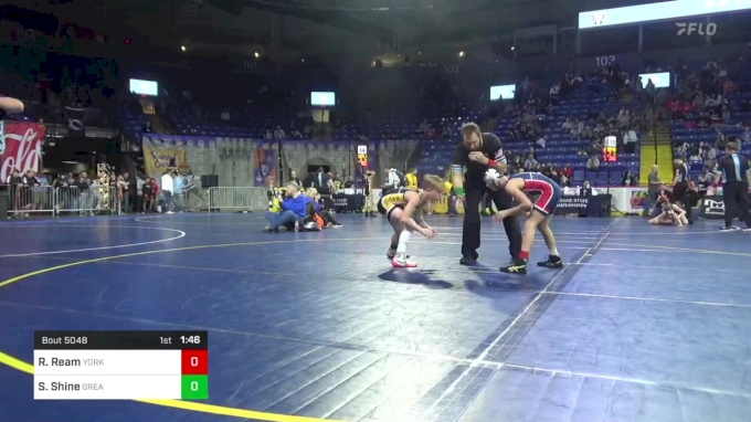 75 lbs Final - Ryder Ream, York Suburban vs Sebastian Shine, Greater ...