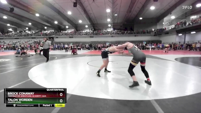 155 lbs Quarterfinal - Talon Worden, Unaffiliated vs Brock Conaway ...