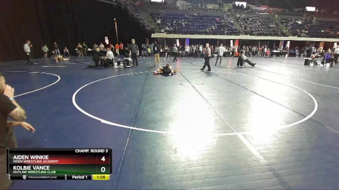 110 lbs Champ. Round 3 - Aiden Winkie, Moen Wrestling Academy vs Kolbie ...