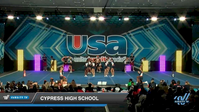Cypress High School [2020 Medium Varsity Show Cheer Novice (13-16) Day ...