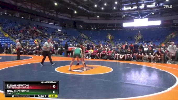 132 lbs Quarterfinals (8 Team) - Elijah Newton, Port Byron (Riverdale ...