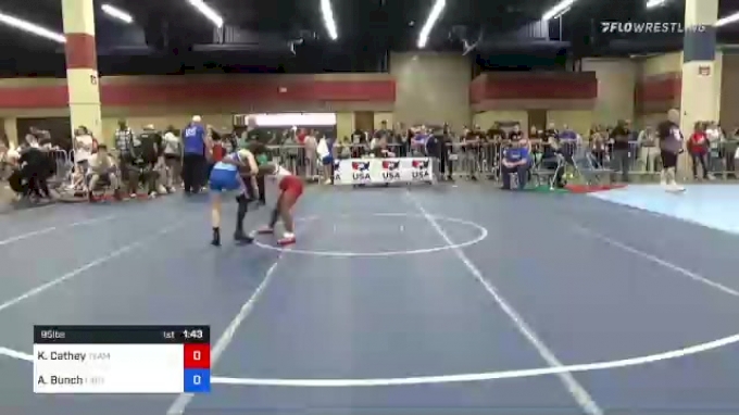 95 lbs Consi Of 8 #2 - KiMorah Cathey, Team Tulsa Wrestling Club vs ...