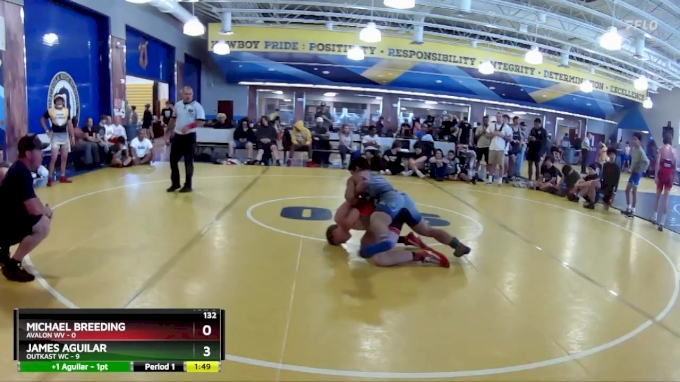 132 lbs Round 3 (8 Team) - Michael Breeding, Avalon WV vs James Aguilar ...