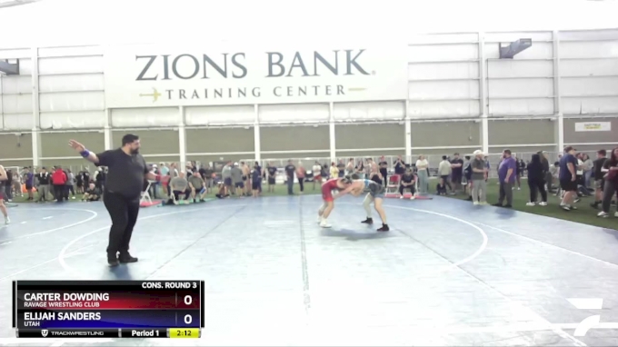 150 lbs Cons. Round 3 - Carter Dowding, Ravage Wrestling Club vs Elijah ...