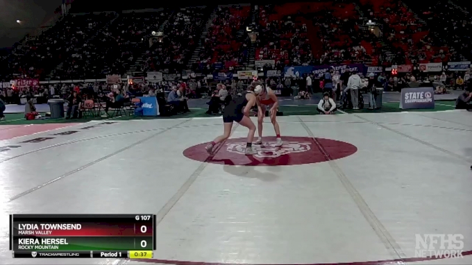 G 107 lbs Cons. Round 2 - Lydia Townsend, Marsh Valley vs Kiera Hersel ...