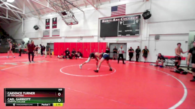 165 lbs Cons. Semi - Caidence Turner, Mt. San Antonio vs Cael Garriott ...