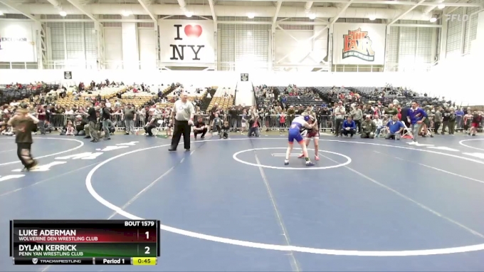 86 lbs Cons. Round 3 - Dylan Kerrick, Penn Yan Wrestling Club vs Luke ...