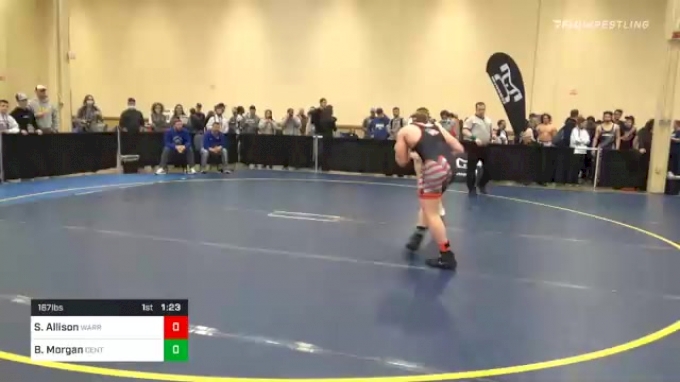 167 lbs Prelims - Stone Allison, Warrior Run vs Brenan Morgan, Central ...