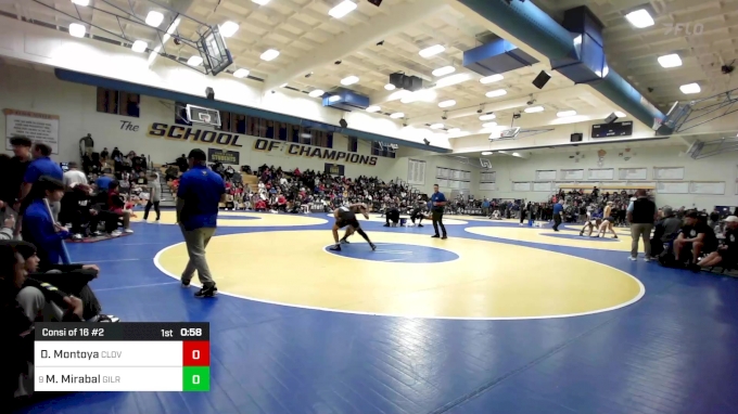 141 lbs Consi Of 16 #2 - Damian Montoya, Clovis North vs Moses Mirabal ...