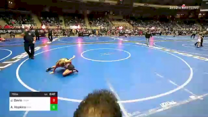 75 lbs Consi Of 8 #2 - Justice Davis, Lady Outlaw Wrestling Academy vs ...