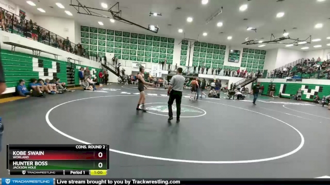 126 lbs Cons. Round 2 - Kobe Swain, Worland vs Hunter Boss, Jackson Hole