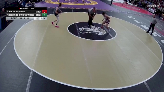 Quarterfinal - Alexa Rogers, Adams Central Girls vs Essynce Owens-Webb ...