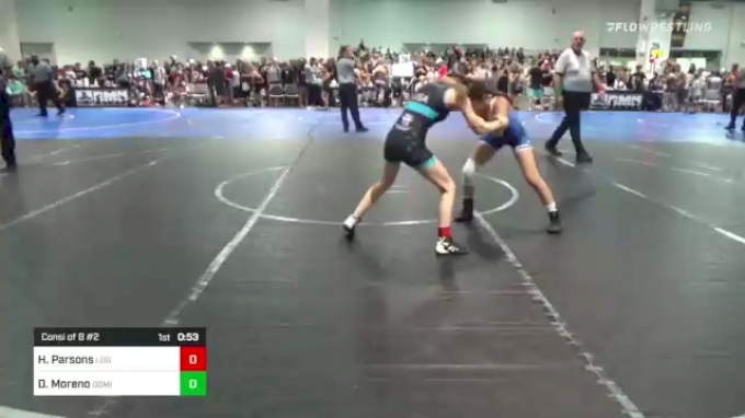 101 lbs Consi Of 8 #2 - Hailey Parsons, Log Lv vs Destiny Moreno ...