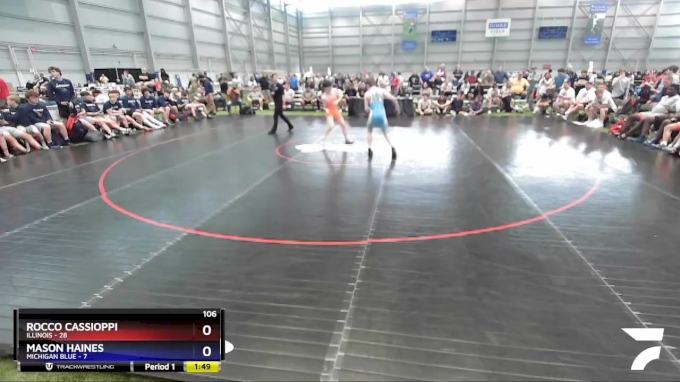 106 lbs Placement Matches (16 Team) - Rocco Cassioppi, Illinois vs ...