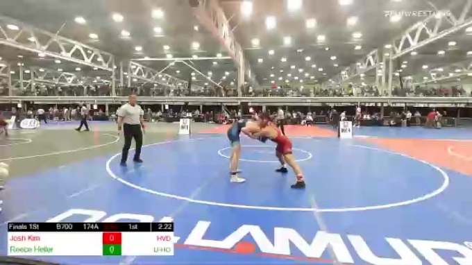 174 lbs Rr Rnd 1 - Josh Kim, Hvd vs Reece Heller, Hof
