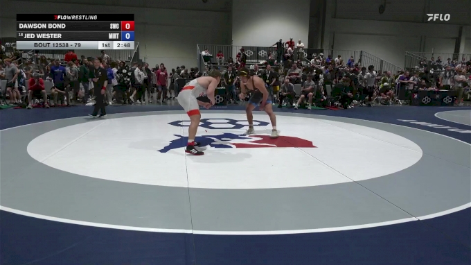 79 lbs Champ. Round 2 - Dawson Bond, SWIFT Wrestling Club vs Jed Wester ...