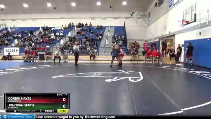 285 lbs Quarterfinal - Jonovan Smith, Cerritos vs Corbin Hayes, Bakersfield