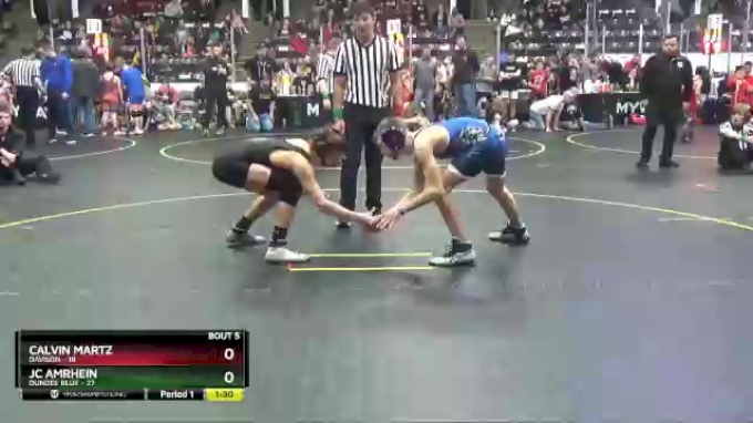 110 lbs Semis & 1st Wrestleback (8 Team) - JC Amrhein, Dundee Blue vs ...