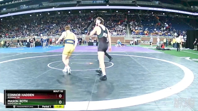D3-175 lbs Champ. Round 1 - Mason Roth, Napoleon HS vs Connor Hadden ...