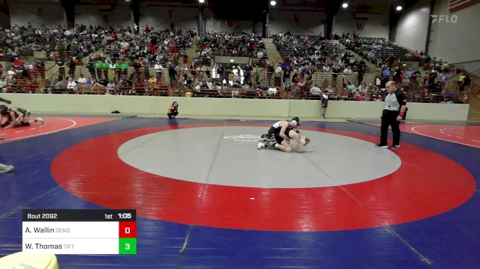95 lbs Round Of 16 - Asher Wallin, Dendy Trained Wrestling vs Wyatt ...