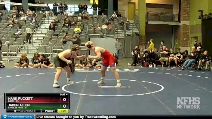 190 lbs Quarterfinals (8 Team) - Hank Puckett, Bixby vs Jaden Allen ...