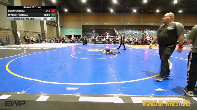 92 lbs 3rd Place - Evan Gomez, Apex vs Myles Terrell, Bay Area Dragons
