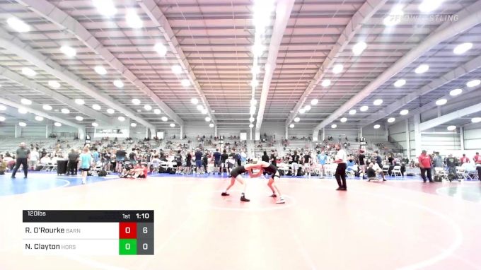120 lbs Rr Rnd 2 - Ryan O'Rourke, Smittys Barn vs Nick Clayton, Iron ...