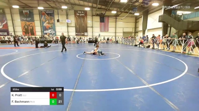 95 lbs Round Of 16 - Kaleb Pratt, Illinois Menace Mario vs Fred ...