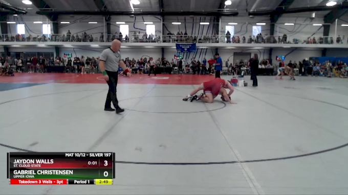 Silver 197 lbs Cons. Round 2 - Jaydon Walls, St. Cloud State vs Gabriel ...