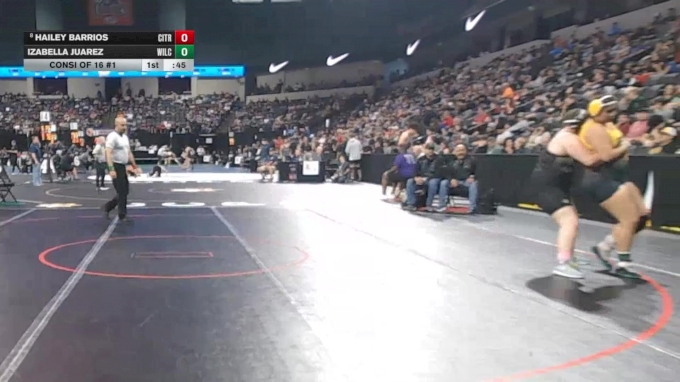 235 lbs Consi Of 16 #1 - Hailey Barrios, Citrus Valley (SS) vs Izabella ...