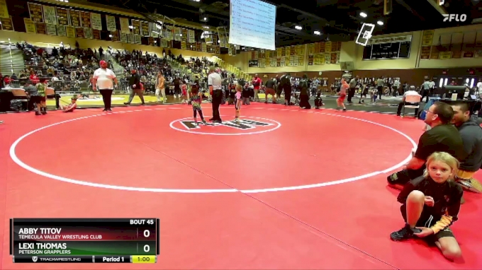 43 lbs Round 1 - Abby Titov, Temecula Valley Wrestling Club vs Lexi ...