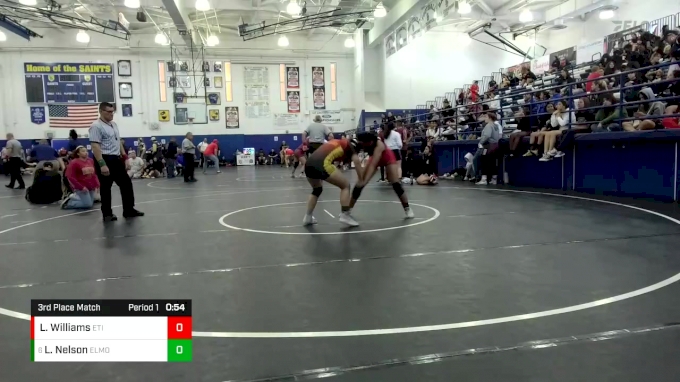 143 lbs 3rd Place Match - Lena Nelson, El Modena vs Lailah Williams ...